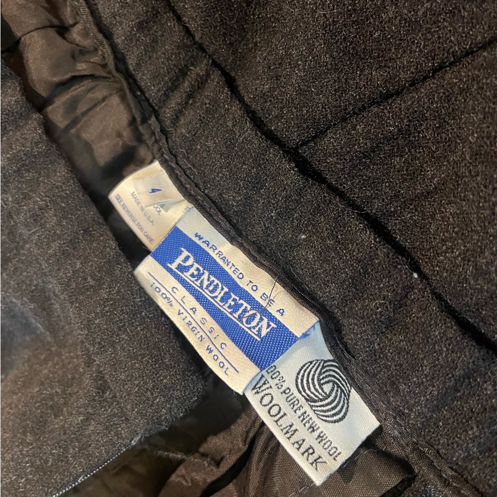 Vintage Pendleton Wool Pencil Skirt - Gem